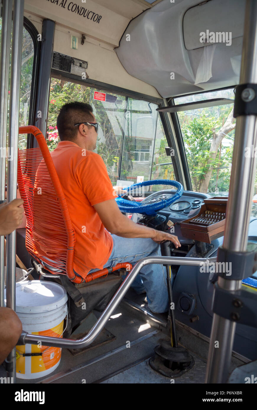 A Mexican bus driver, Puerto Vallarta, Jalisco, Mexico Stock Photo - Alamy