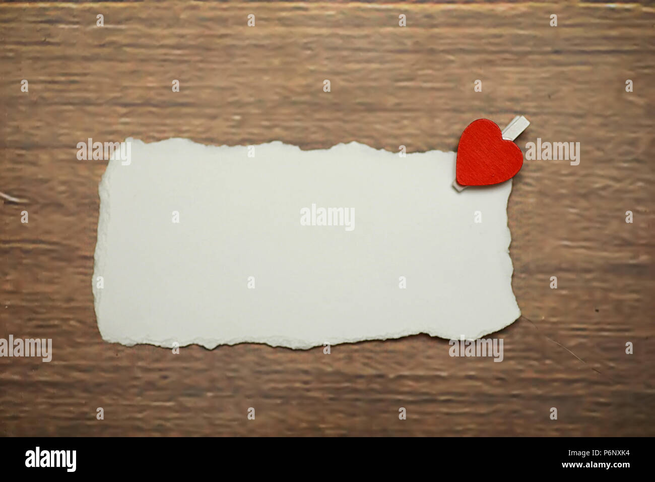 white sheet of paper love notes and heart shape Stock Photo - Alamy