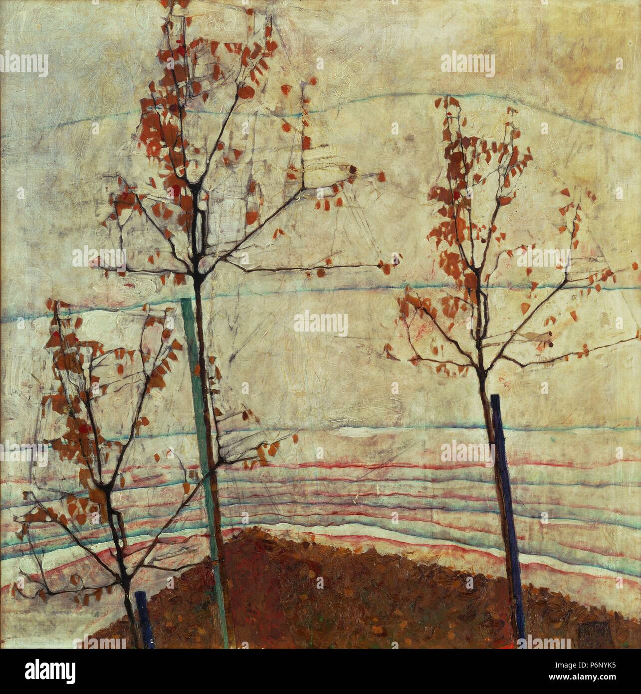 Egon schiele trees hi-res stock photography and images - Alamy