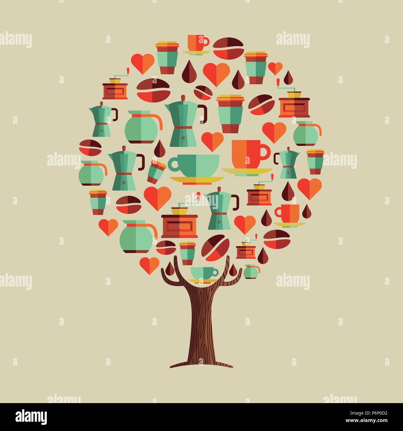 The tree house restaurant Stock Vector Images - Alamy