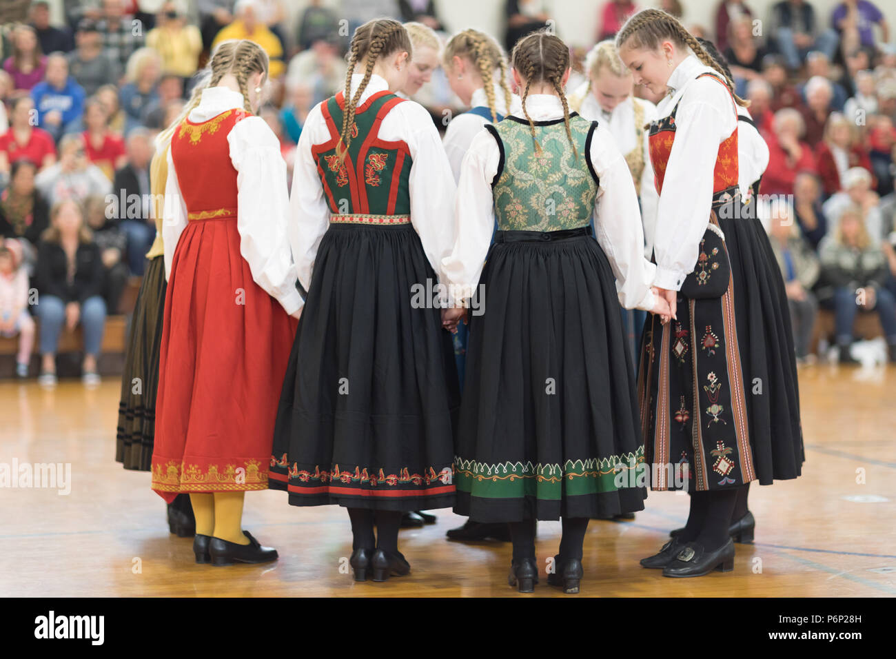Stoughton, Wisconsin, USA - May 19, 2018 The Stoughton Norwegian ...