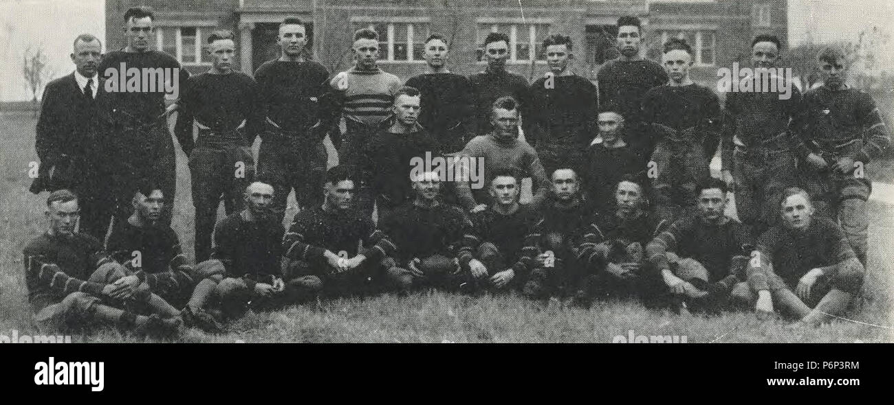 1920 Locust yearbook p. 124 (1919 Football Squad Stock Photo - Alamy