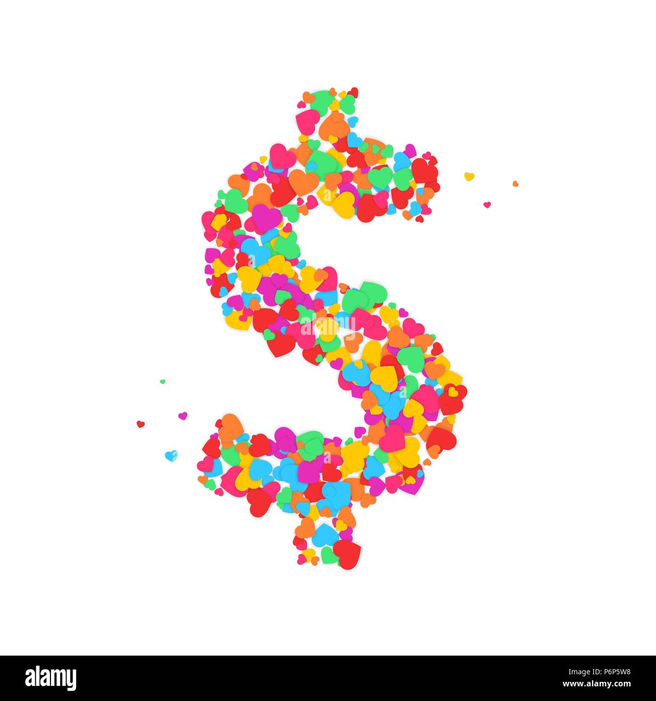 Dollar sign flat color Stock Vector Images - Alamy