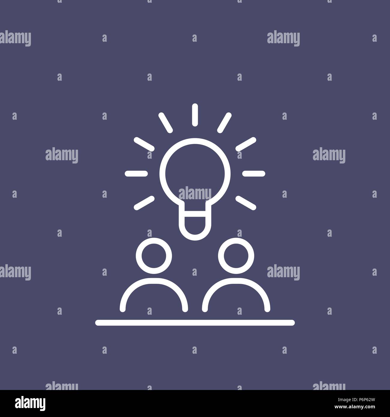 Two group discussion Stock Vector Images - Alamy