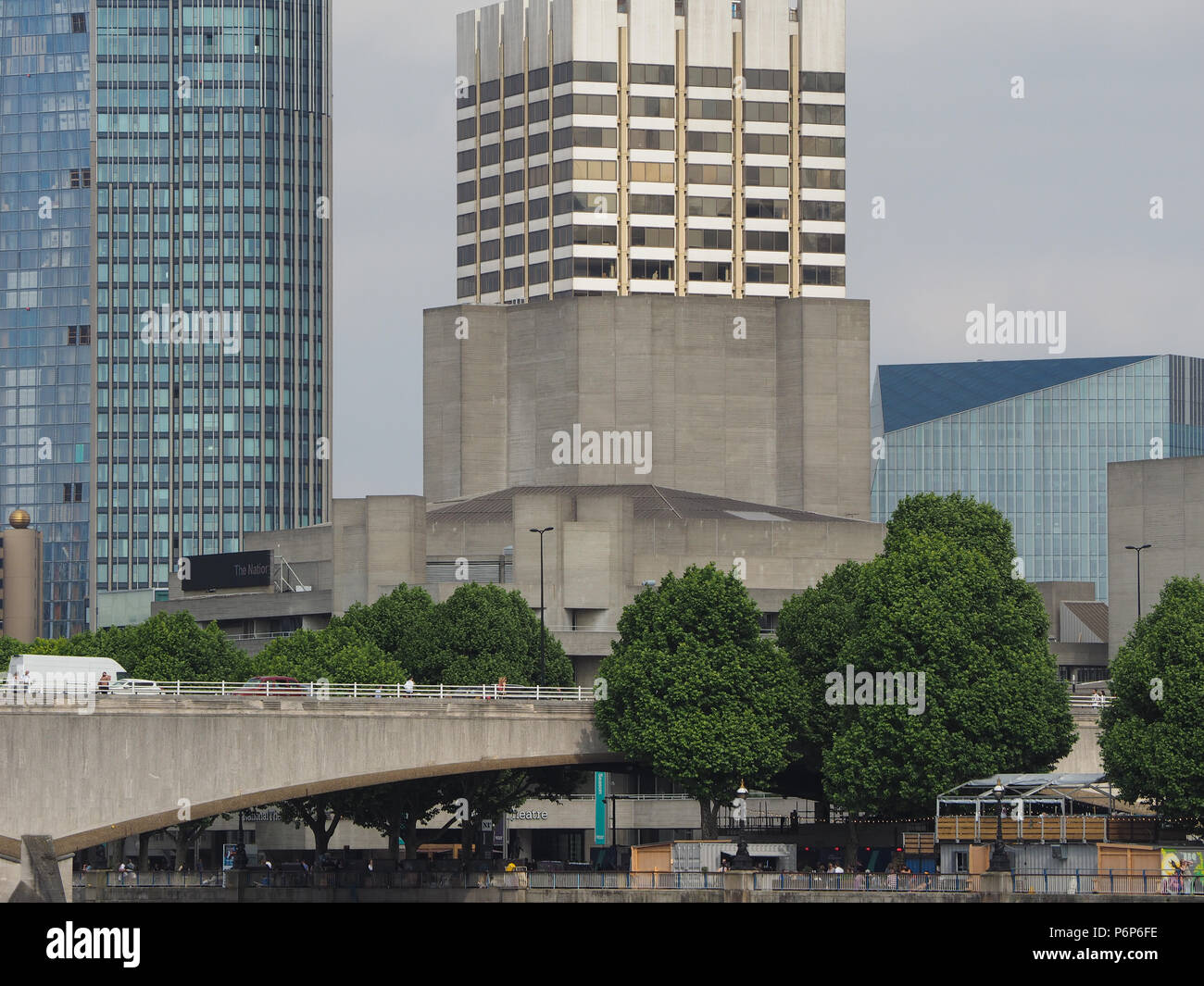LONDON, UK - CIRCA JUNE 2018: The Royal National Theatre designed by ...