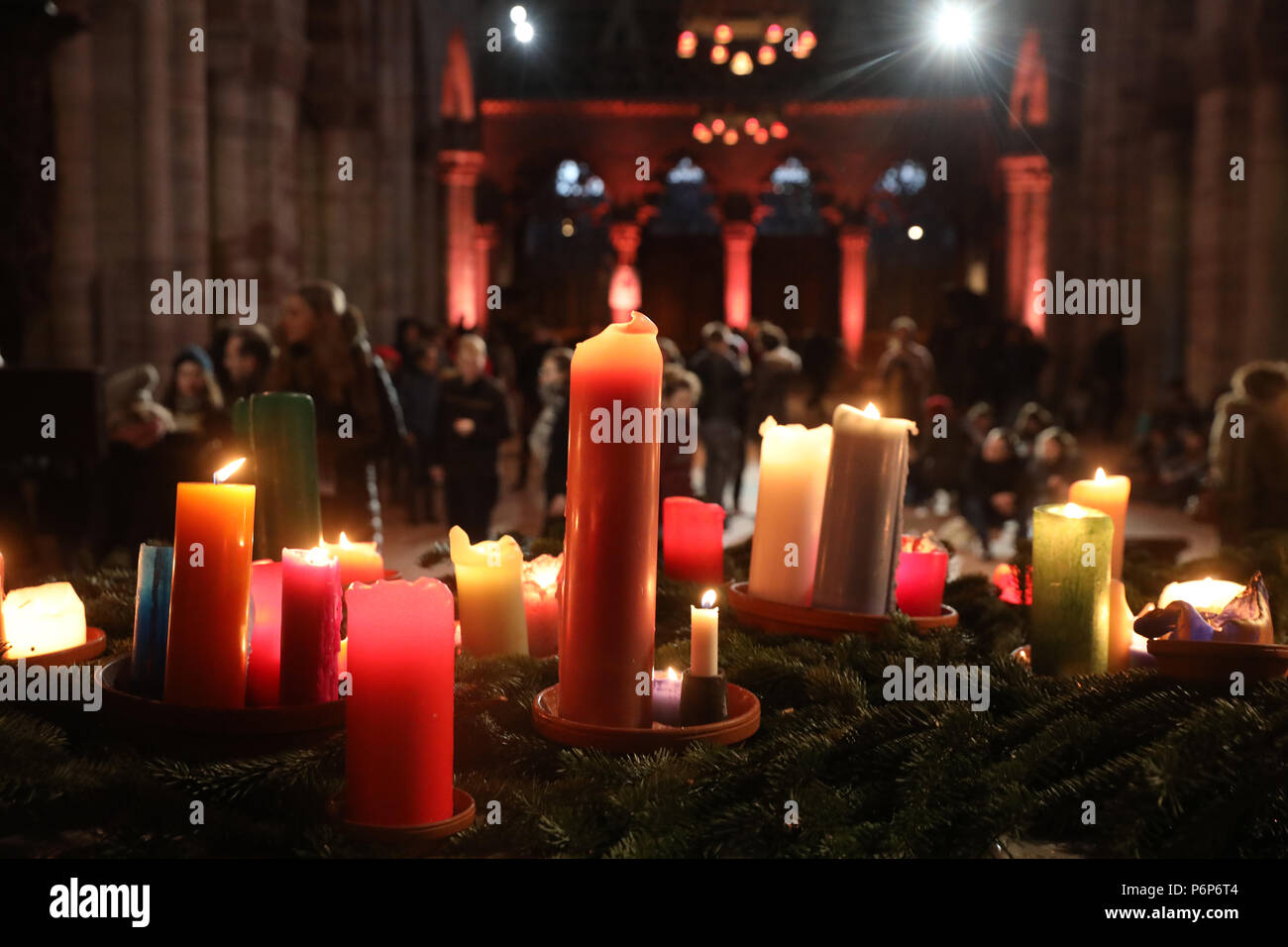 Basel Cathedral Minster. European Youth meeting of Taize in Basel ...