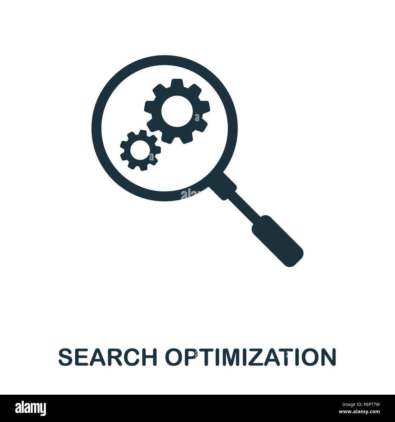 Magnifier pictogram hi-res stock photography and images - Alamy