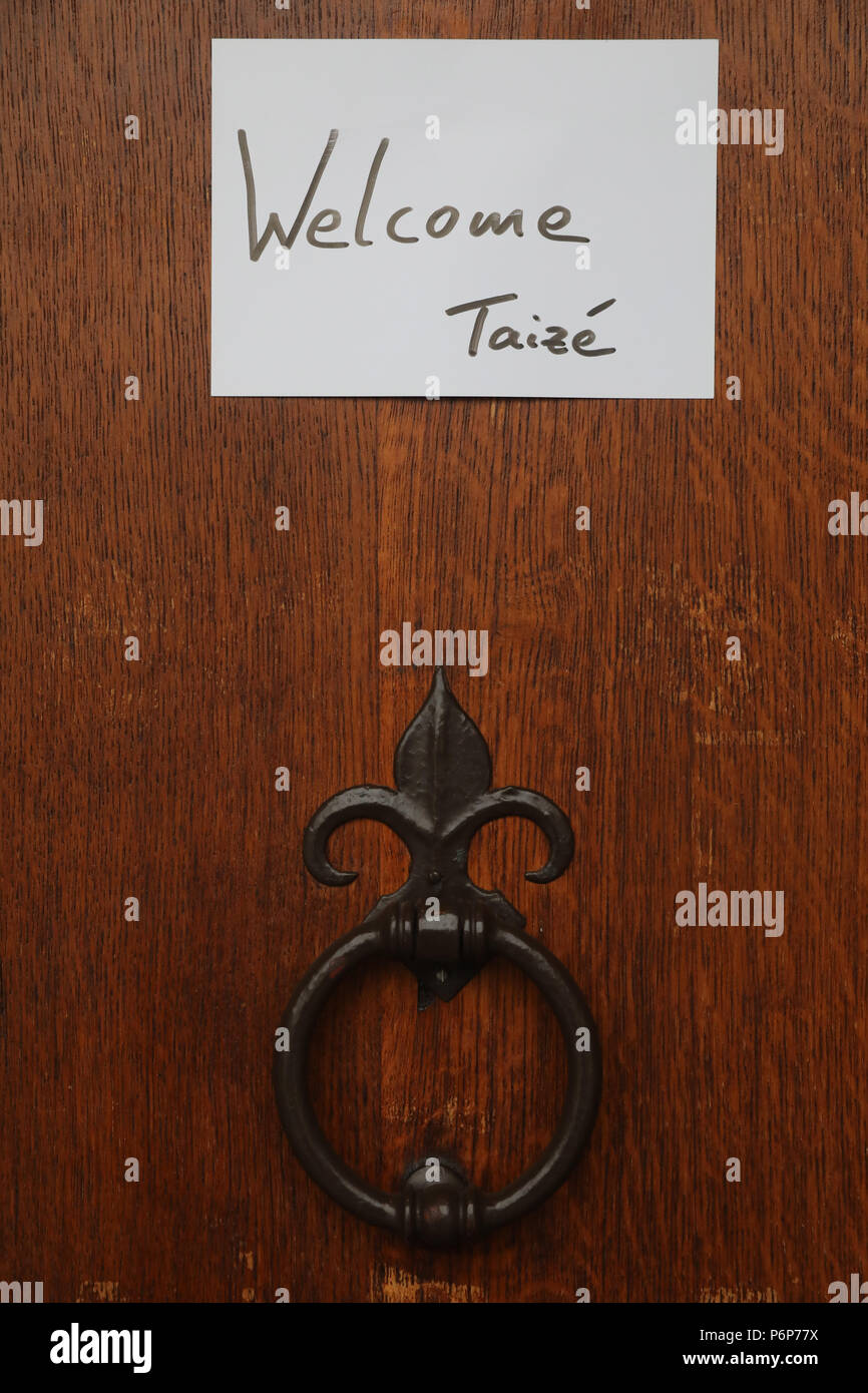 European Youth meeting of Taize in Basel. Welcome Taize. Switzerland ...