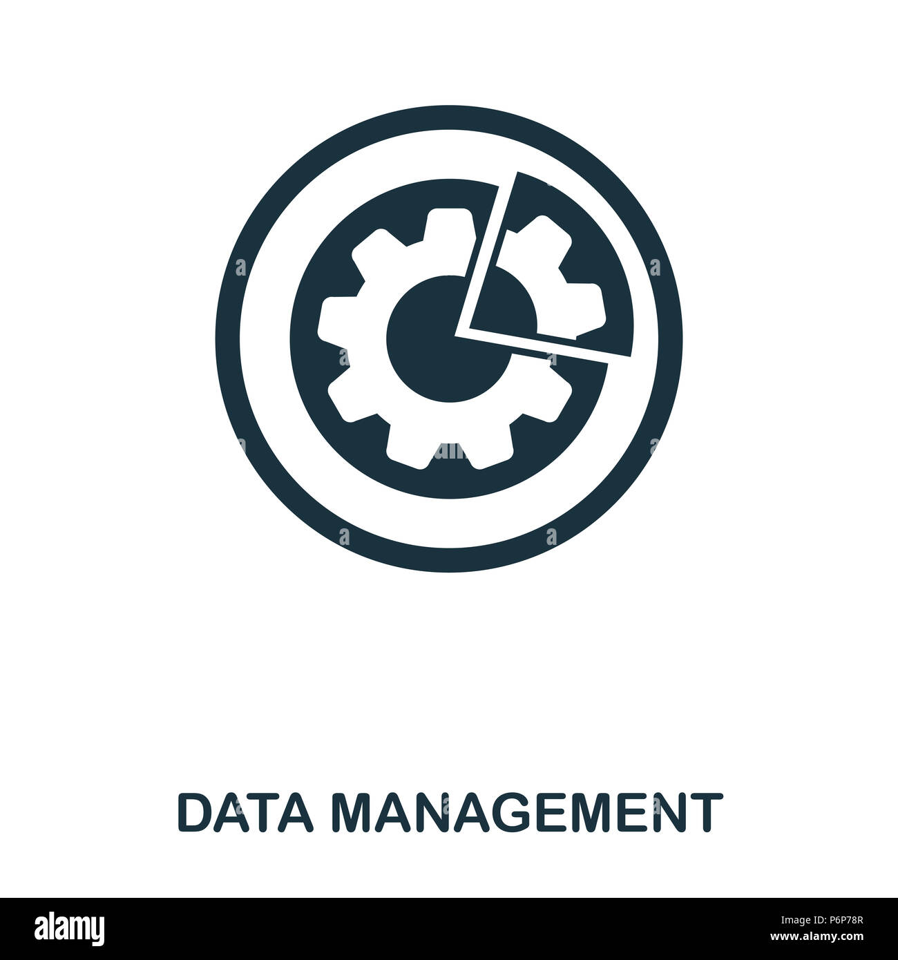 Data Management icon. Line style icon design. UI. Illustration of data ...