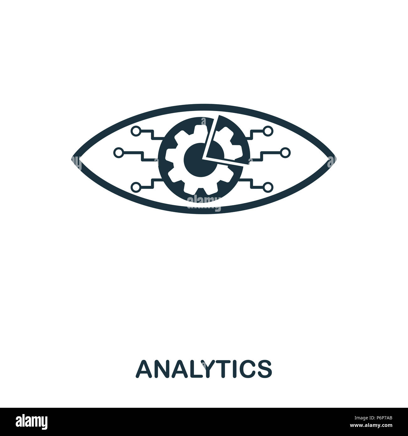 Analytics icon. Line style icon design. UI. Illustration of analytics ...