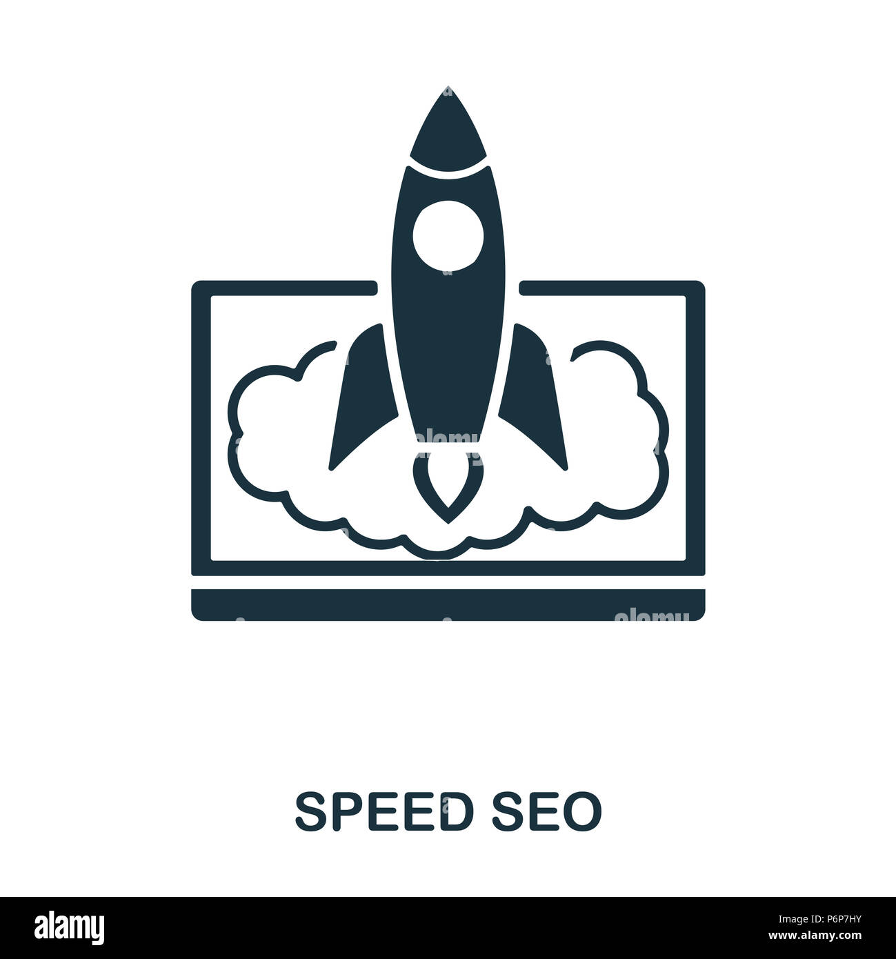 Speed Seo icon. Line style icon design. UI. Illustration of speed seo ...