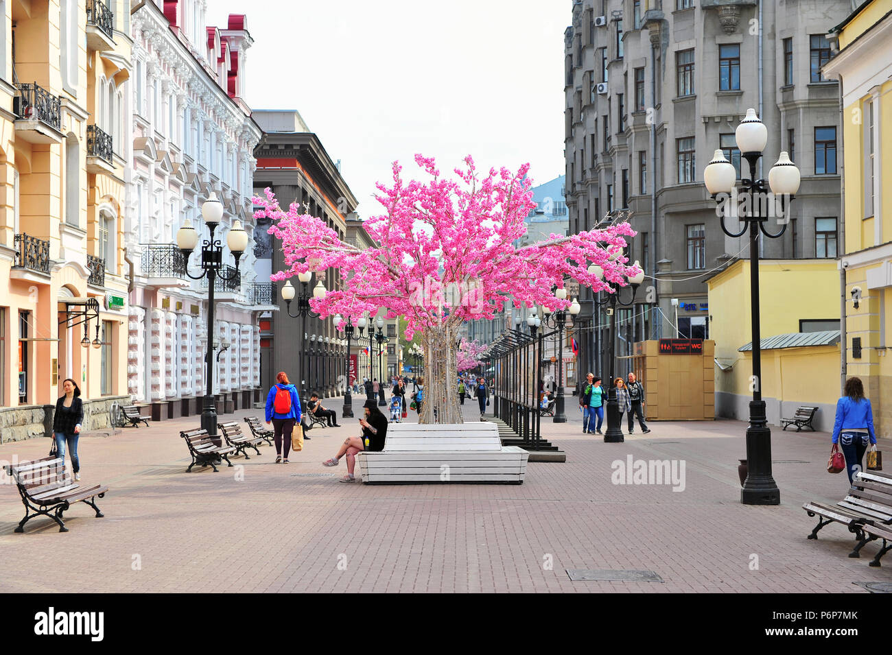 Arbat district hi-res stock photography and images - Alamy