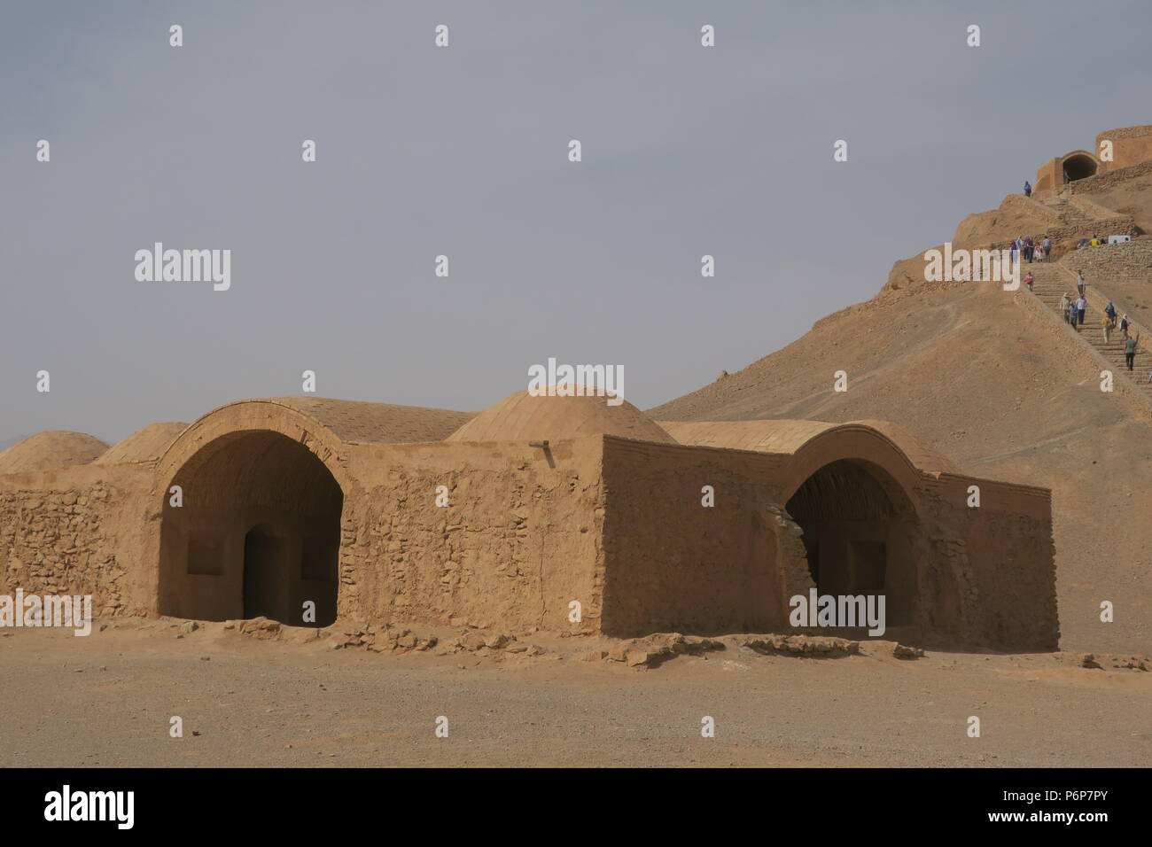 Central Iran, Yazd, Zoroastrian Towers of Silence burial complex Stock ...