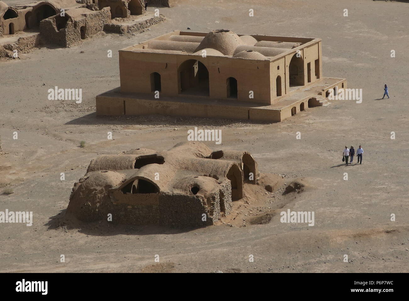 Central Iran, Yazd, Zoroastrian Towers of Silence burial complex Stock ...