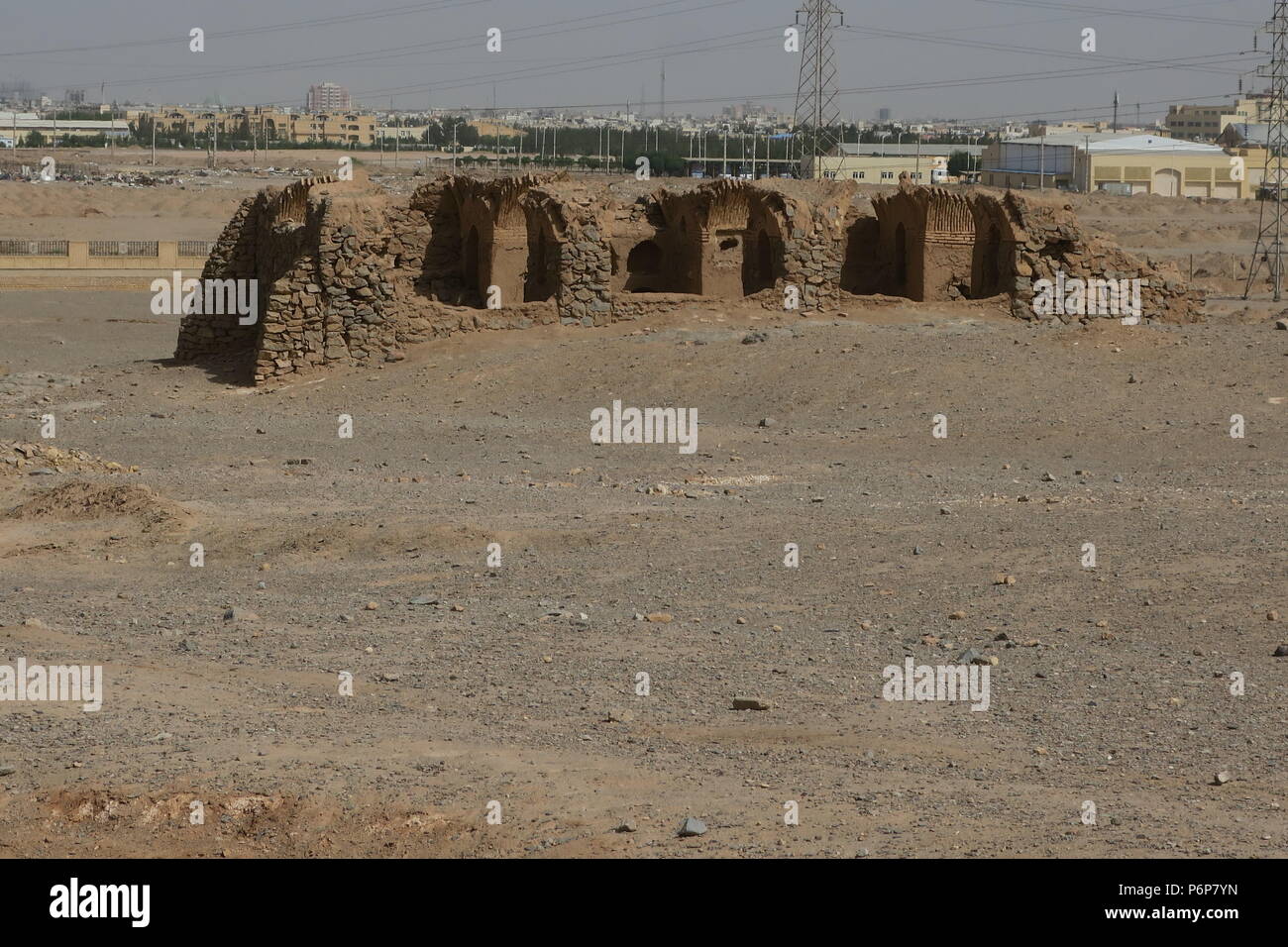 Central Iran, Yazd, Zoroastrian Towers of Silence burial complex Stock ...