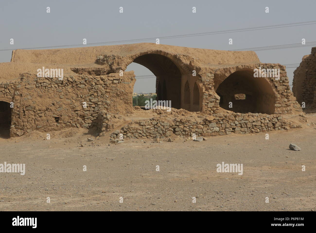 Central Iran, Yazd, Zoroastrian Towers of Silence burial complex Stock ...