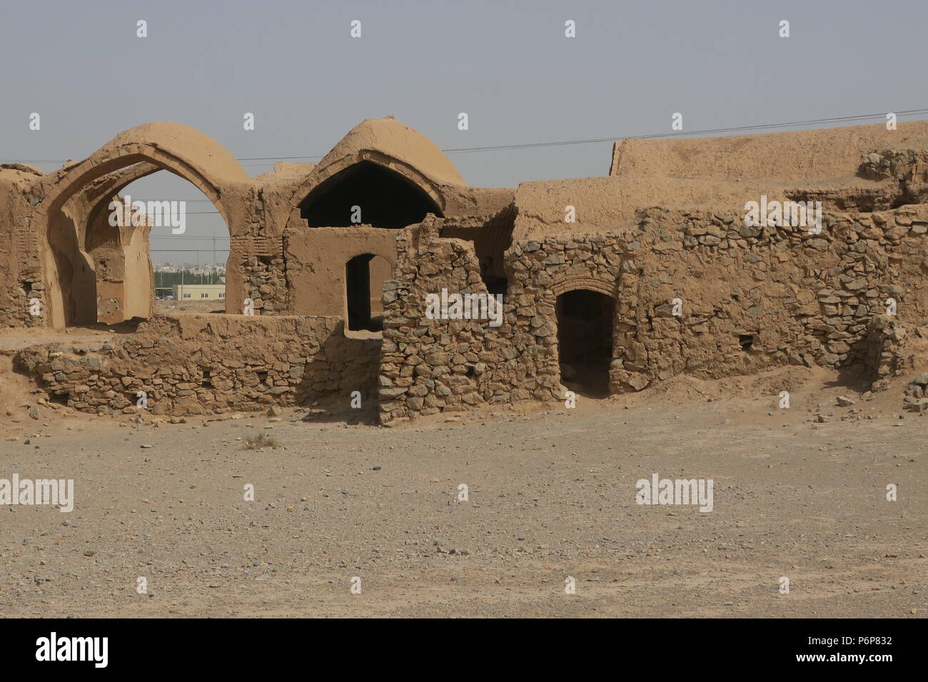 Central Iran, Yazd, Zoroastrian Towers of Silence burial complex Stock ...