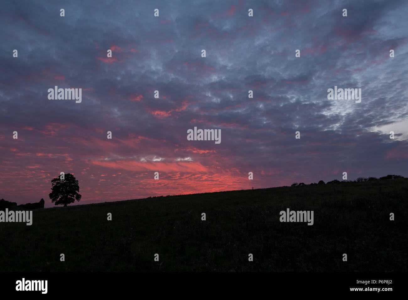 Sunset at Pitsford Water Stock Photo - Alamy