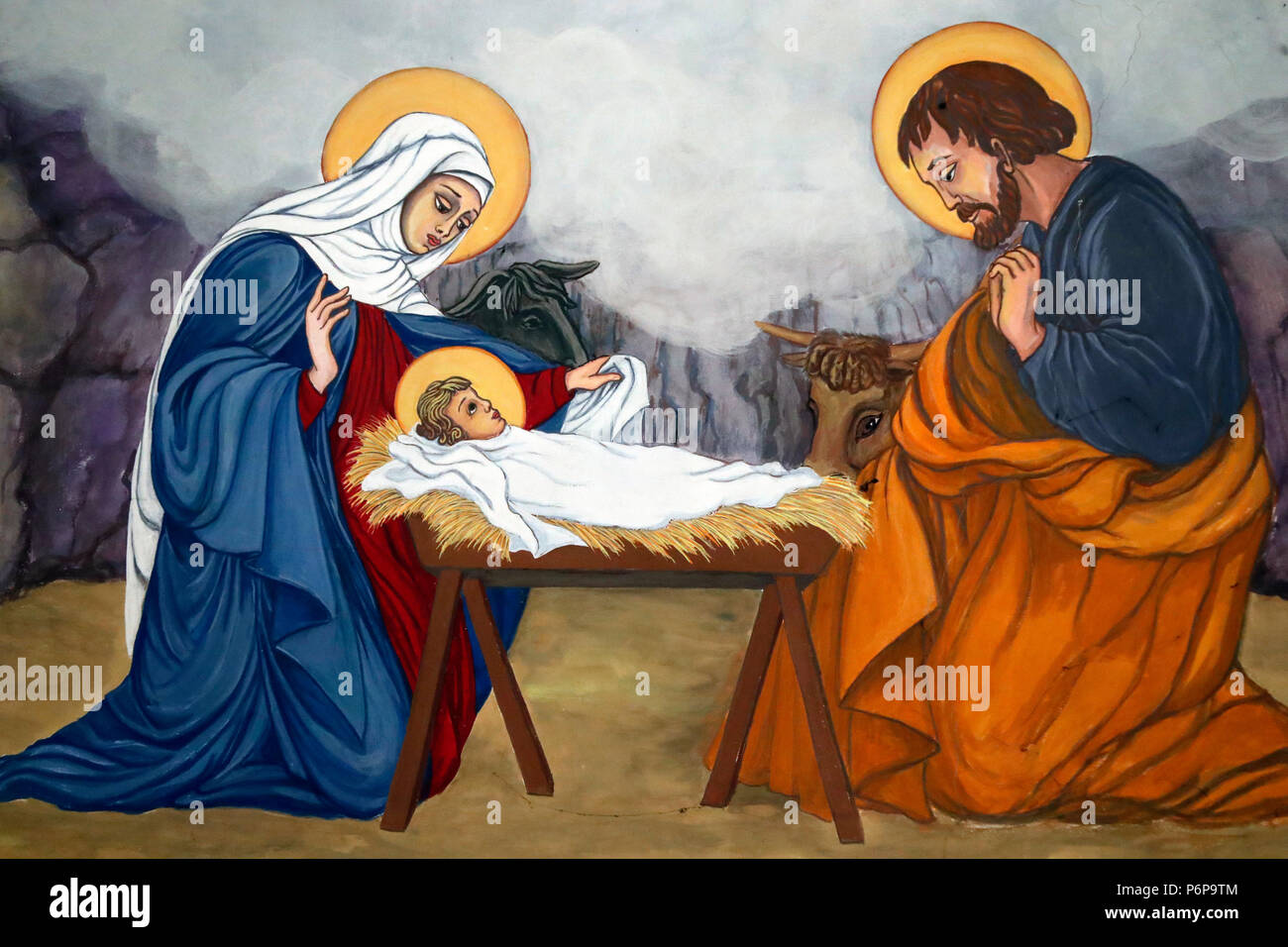 Christmas crib church hi-res stock photography and images - Alamy