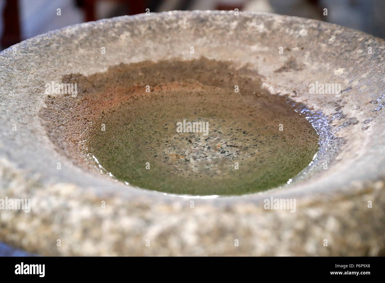 Holy water font hi-res stock photography and images - Alamy