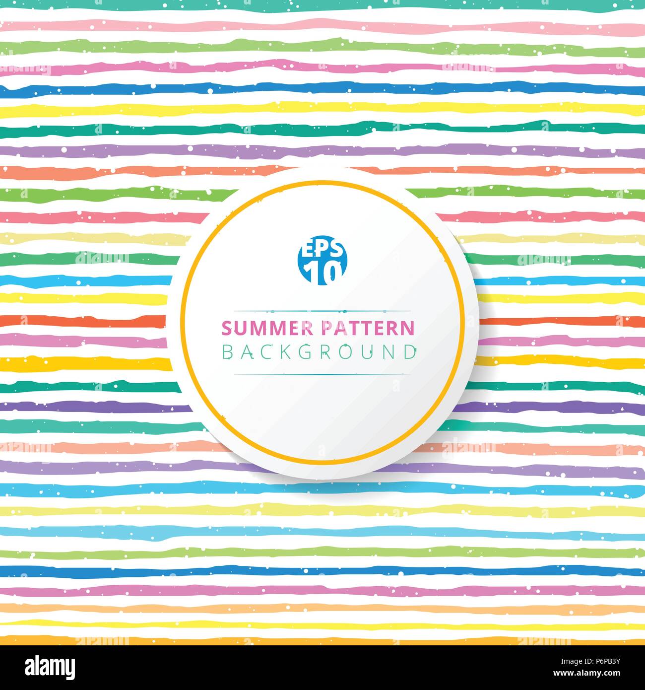 Summer striped pattern colorful on white background. Vector ...