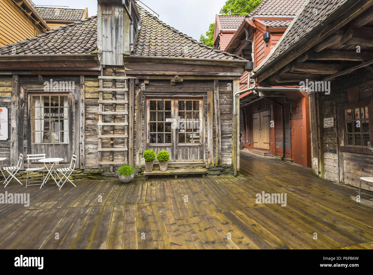 Bryggen hanseatic quarter in bergen hi-res stock photography and images ...