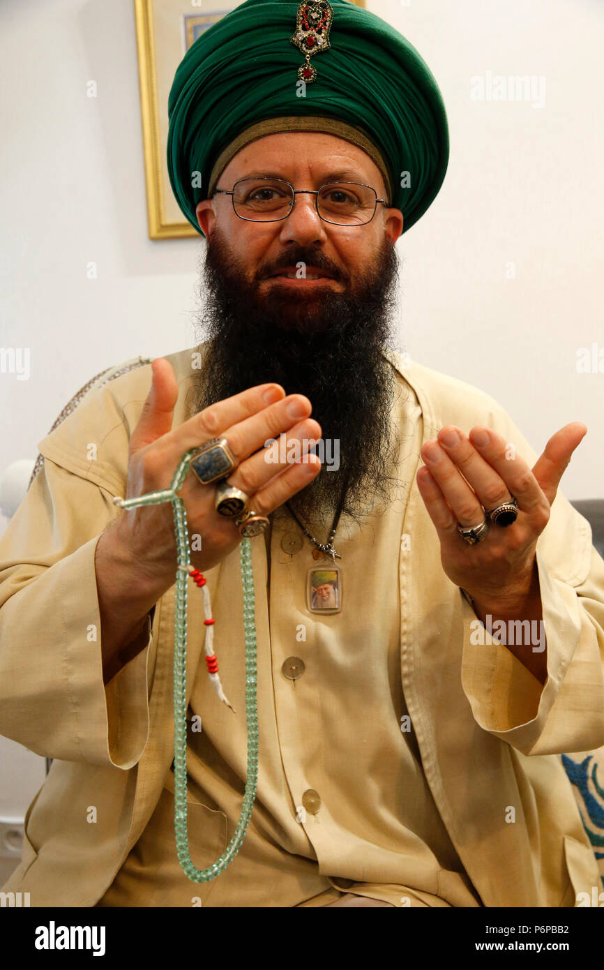 Naqshbandi sufi muslim in Saint-Ouen, France Stock Photo - Alamy