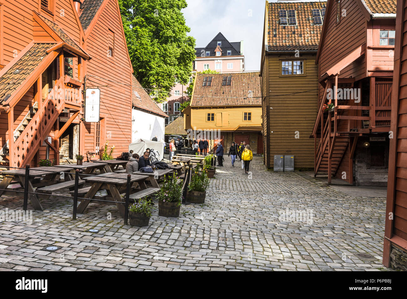 Historic hanseatic quarter bryggen hi-res stock photography and images ...
