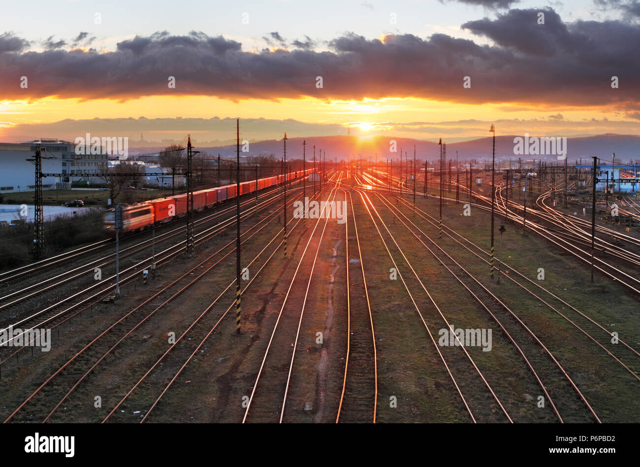 Rail railway railroad hi-res stock photography and images - Alamy