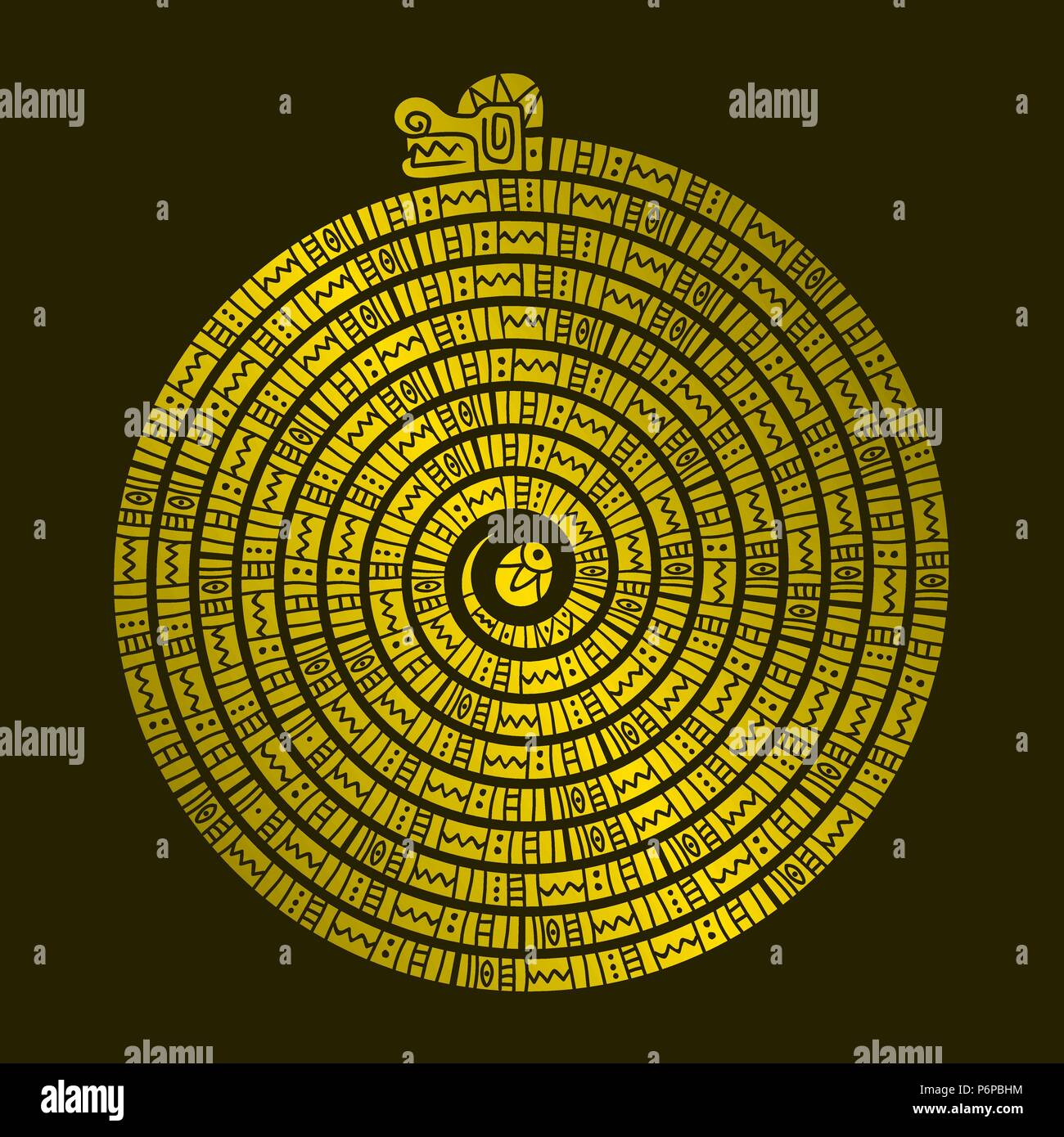 Aztec tattoo hi-res stock photography and images - Alamy