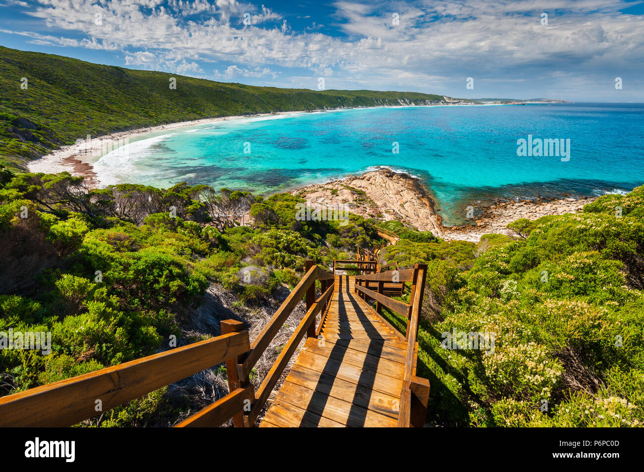 Stairs down from Observation Point in Esperance Stock Photo - Alamy