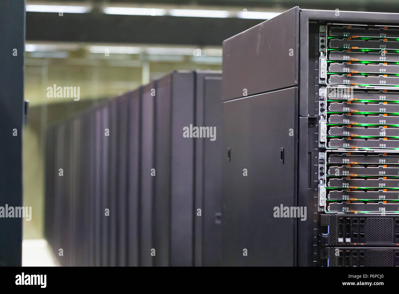 View of working server room in modern data center Stock Photo - Alamy