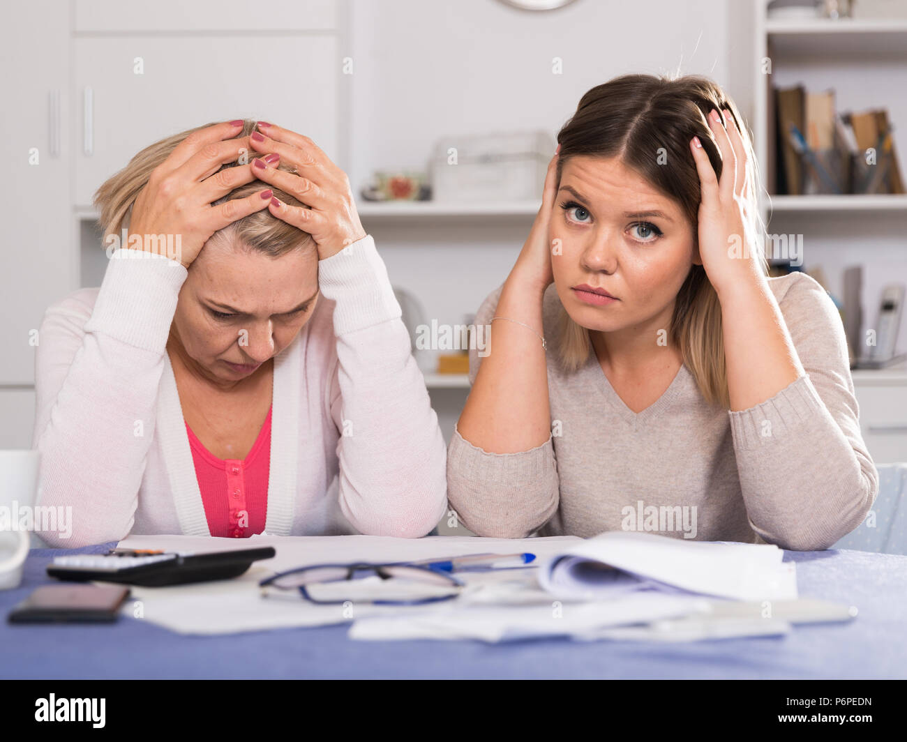 Financial problems cast disheartened mother and her adult daughter ...
