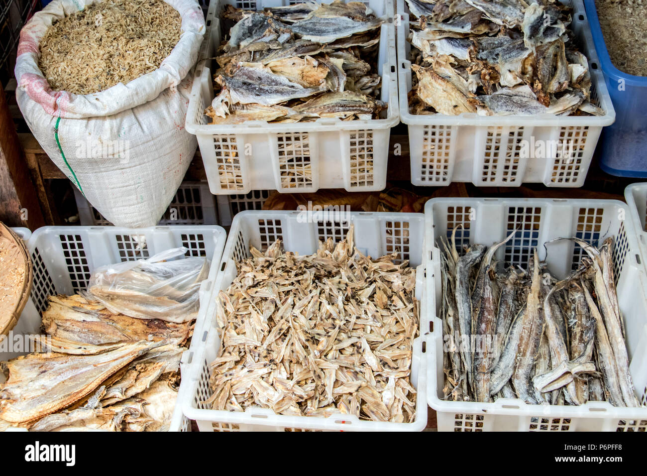 Myanmar dry fish market hi-res stock photography and images - Alamy