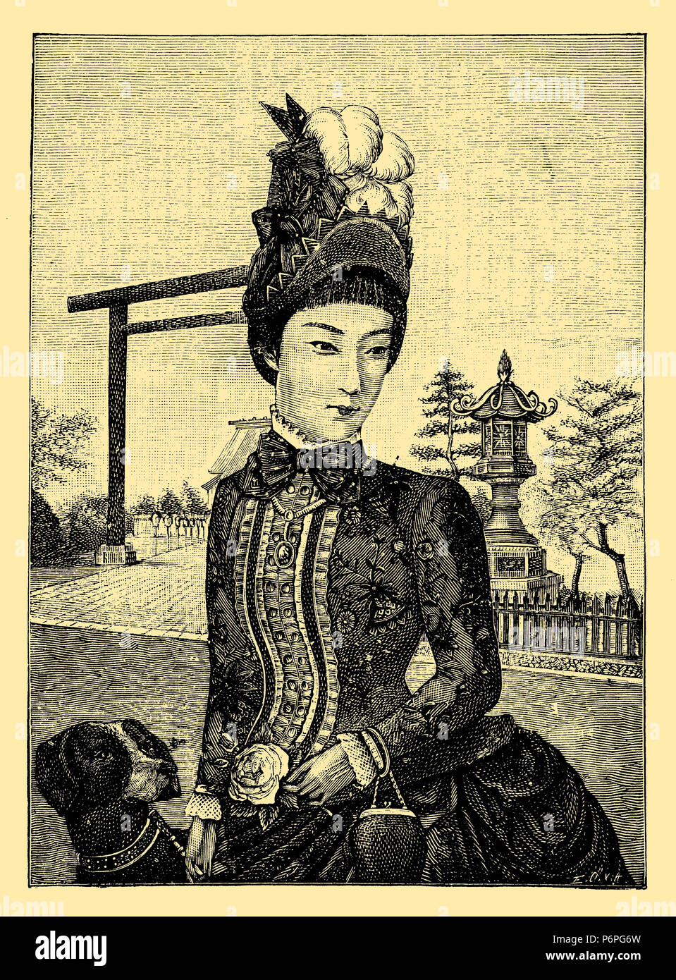Empress of Japan, 1897 Stock Photo - Alamy