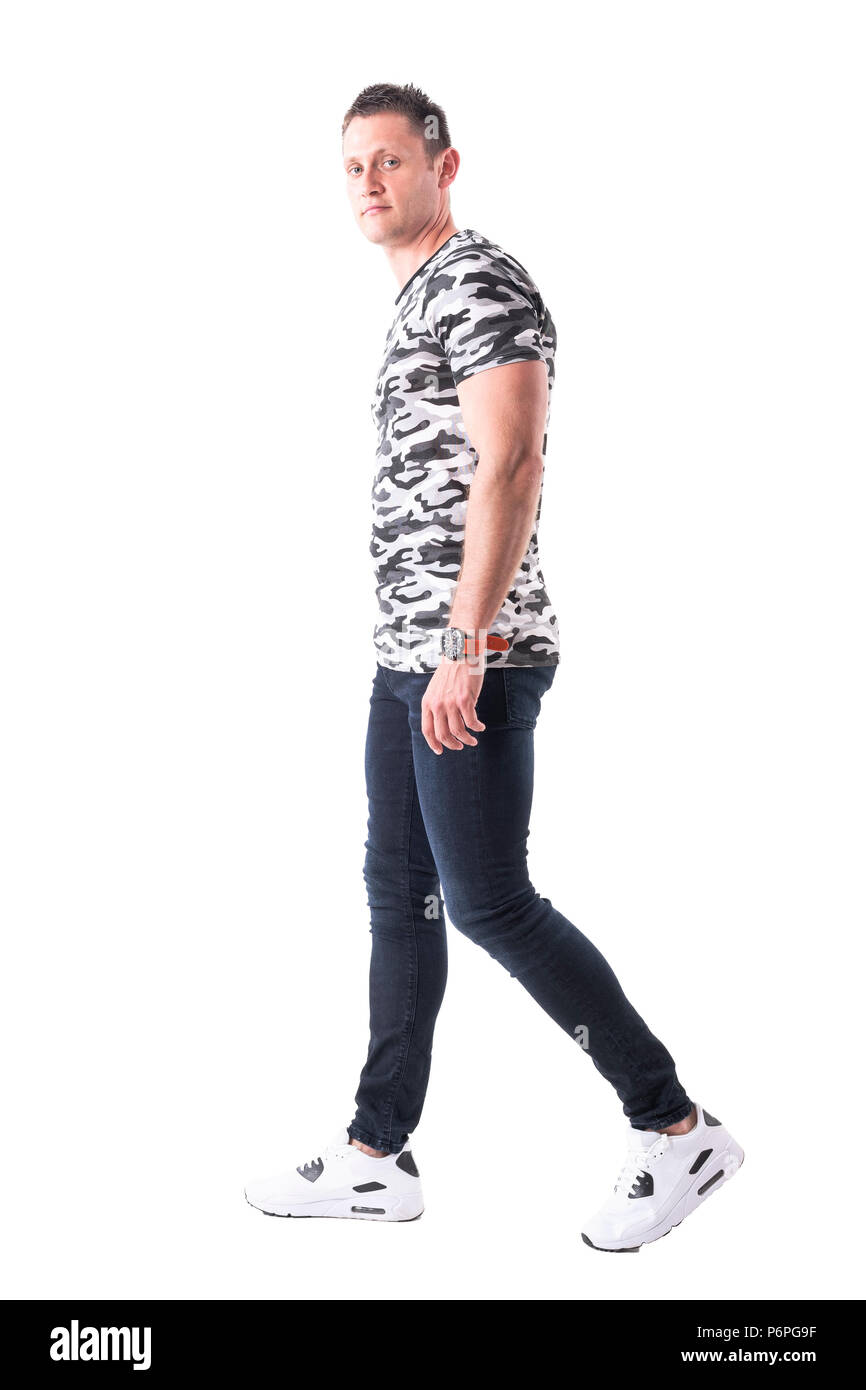 Full body walking side hi-res stock photography and images - Alamy