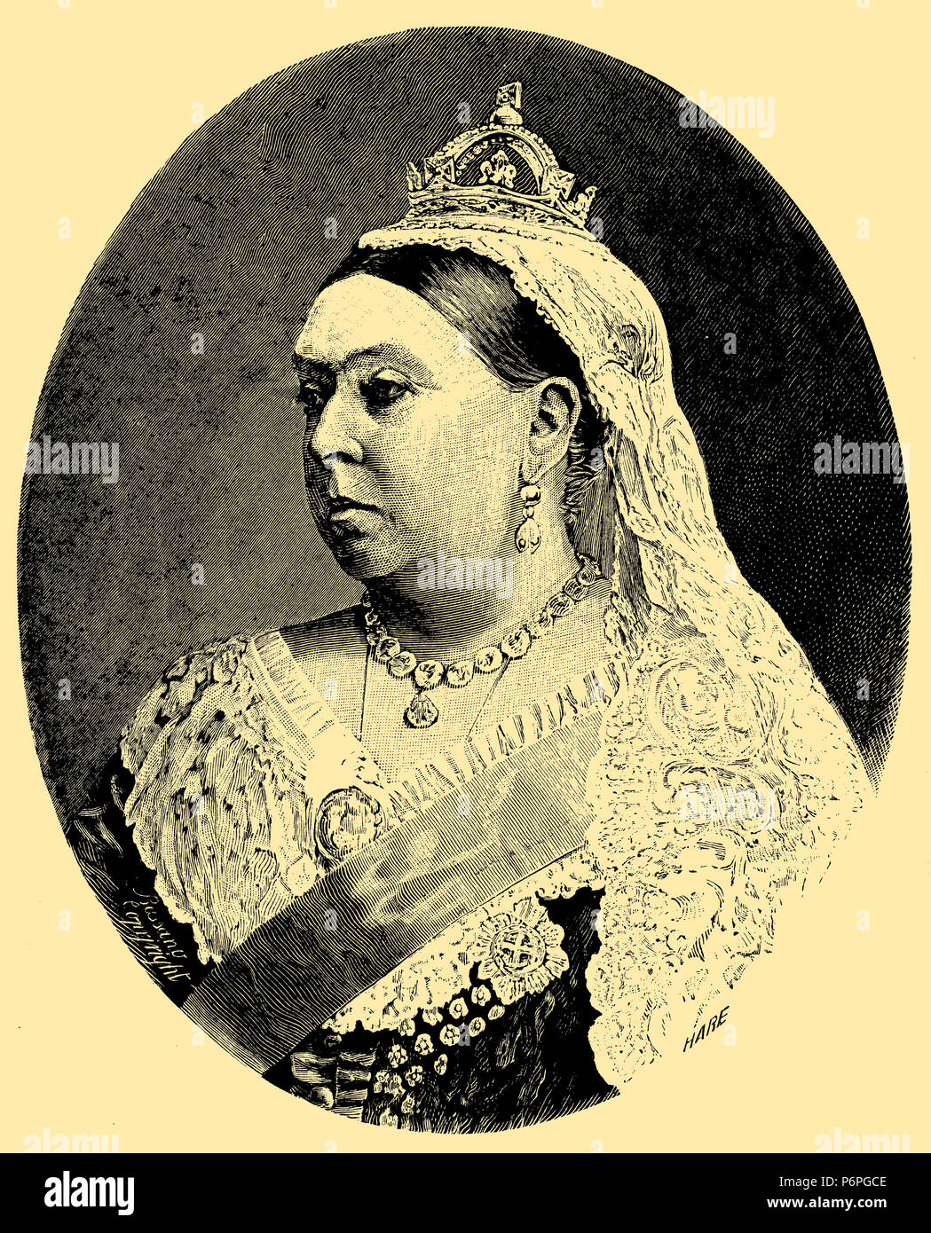Queen Victoria, 1887 Stock Photo - Alamy