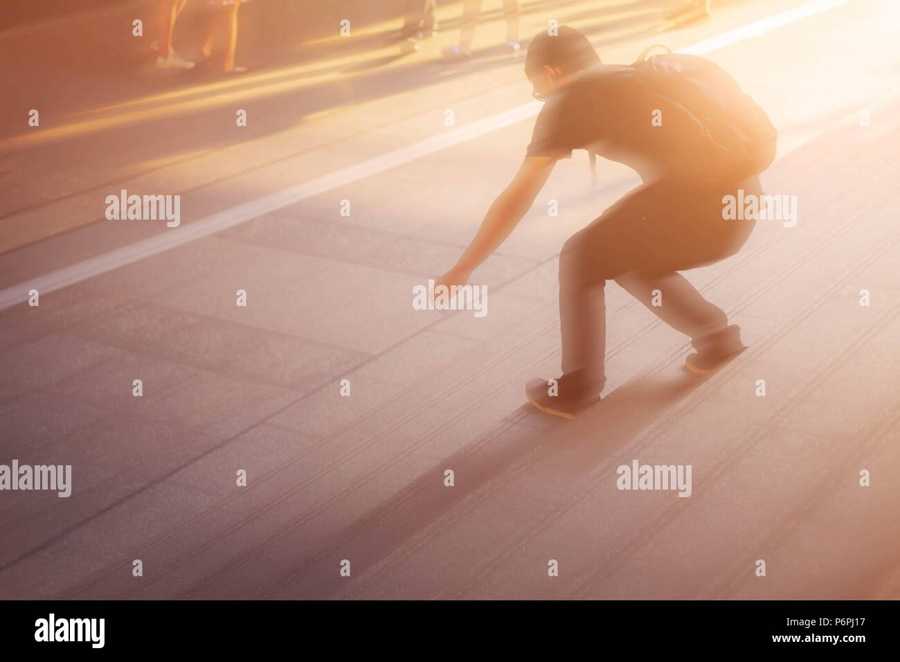 Young asian woman walking down hi-res stock photography and images - Alamy