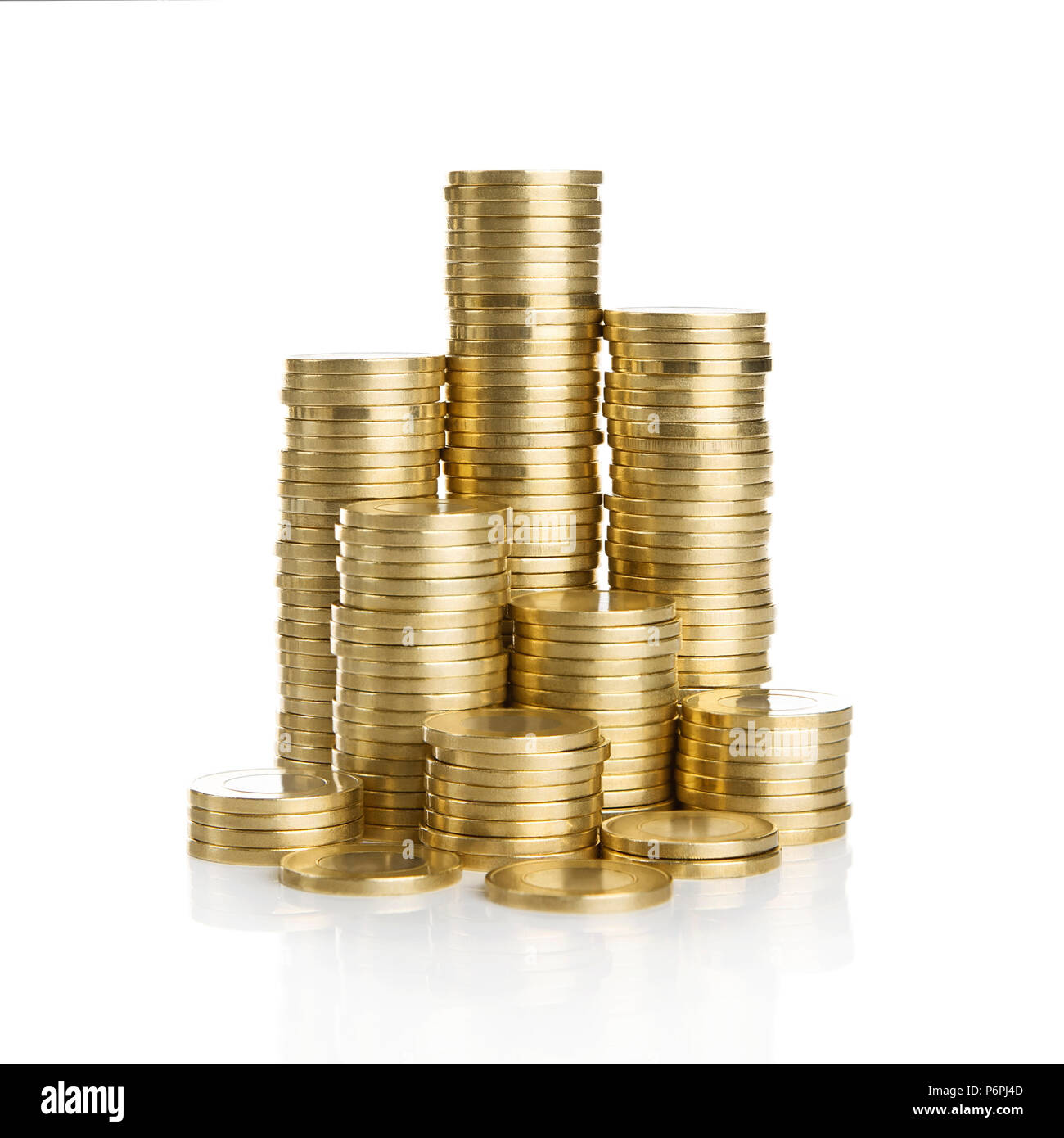 Chart euro coins Cut Out Stock Images & Pictures - Alamy