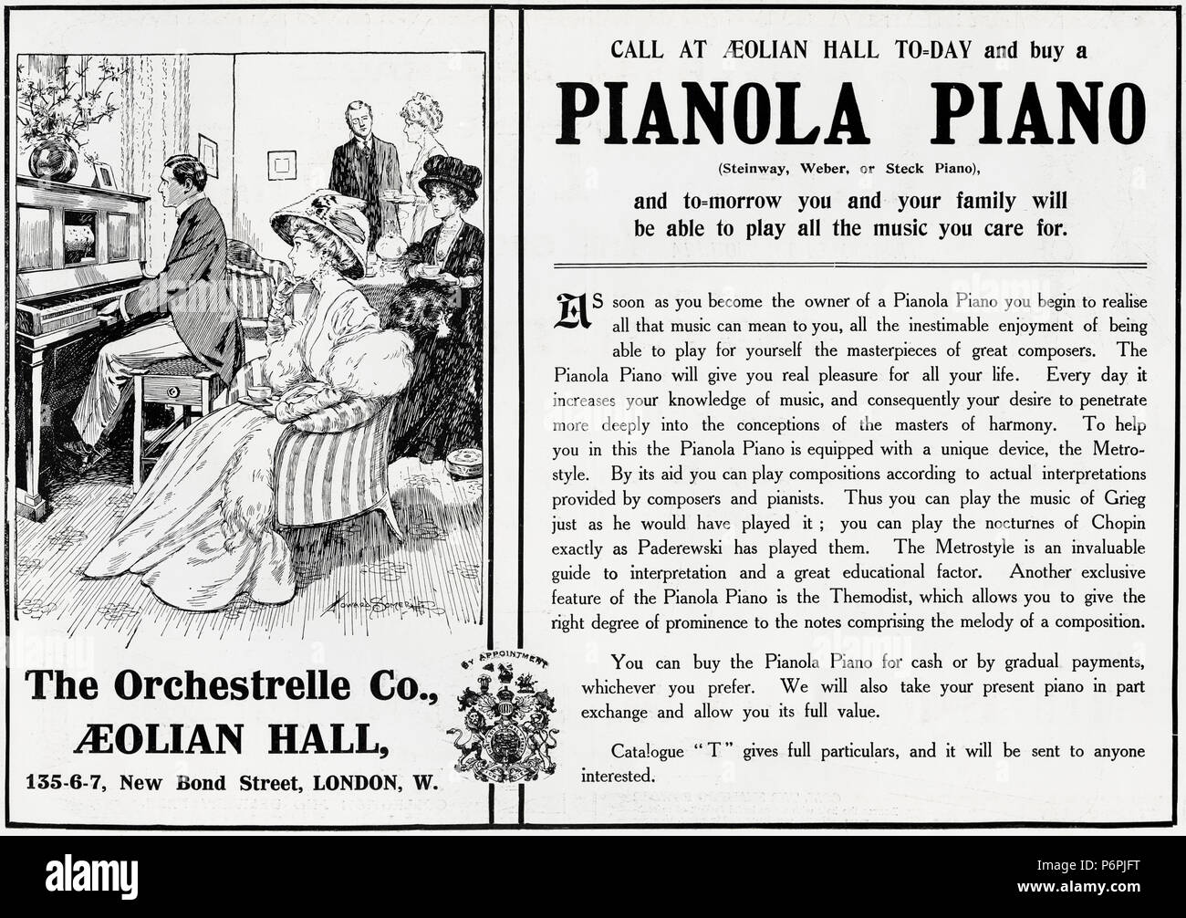 Early 20th century old vintage original antique advert advertising ...