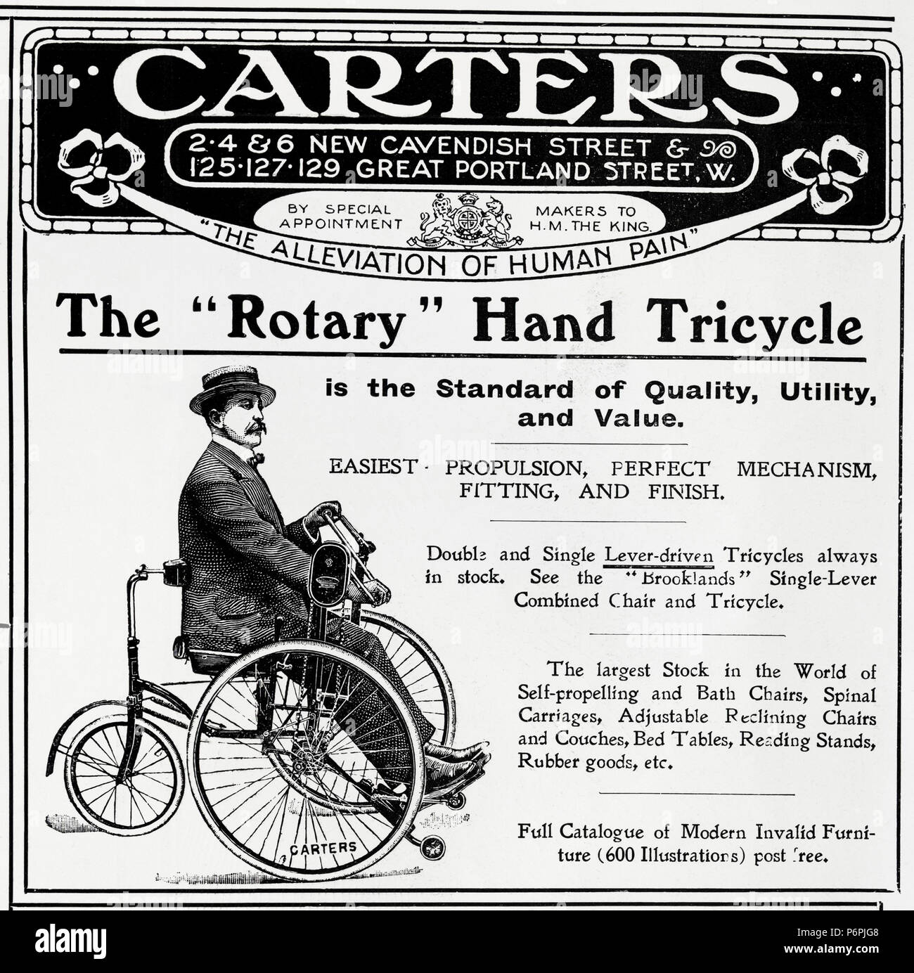 Early 20th century old vintage original antique advert advertising ...