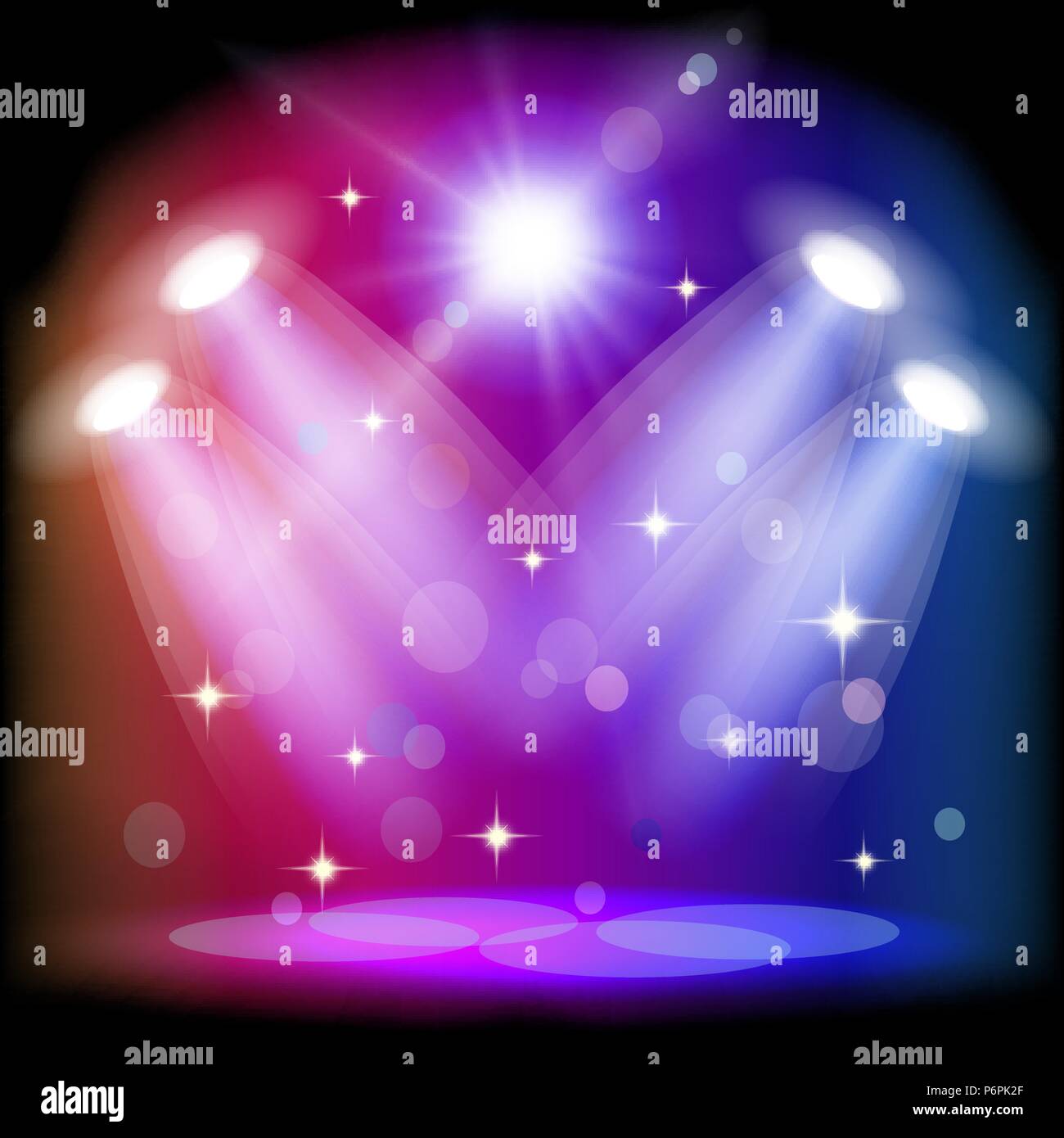 Stage light. Mesh. EPS10. This file contains transparency Stock Vector ...