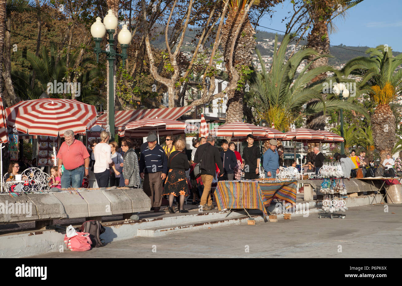 The sea front promenade at Funchal Madeira Stock Photo - Alamy