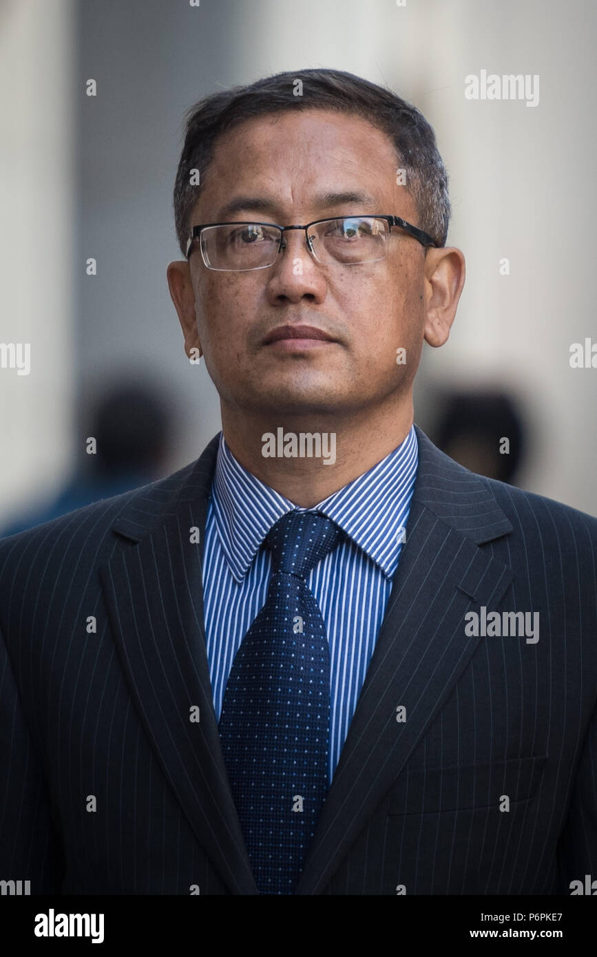 The Old Bailey, London, UK. 6th June, 2016. A Nepalese colonel accused ...