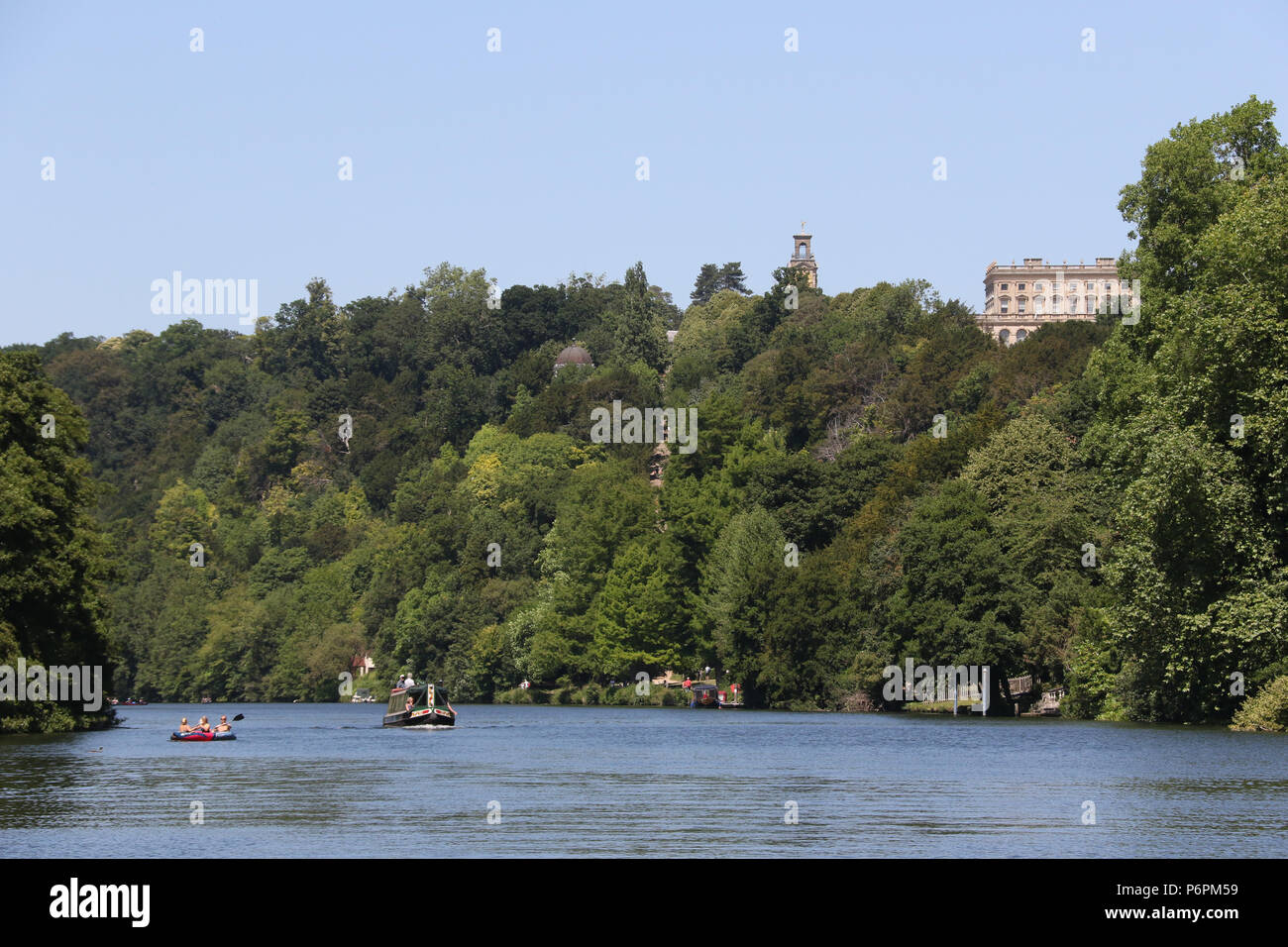 Cliveden National Trust property at Taplow, Maidenhead viewed from the ...