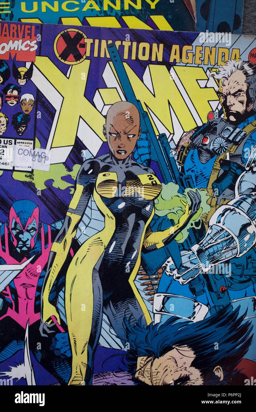 Montage of comic books hi-res stock photography and images - Alamy