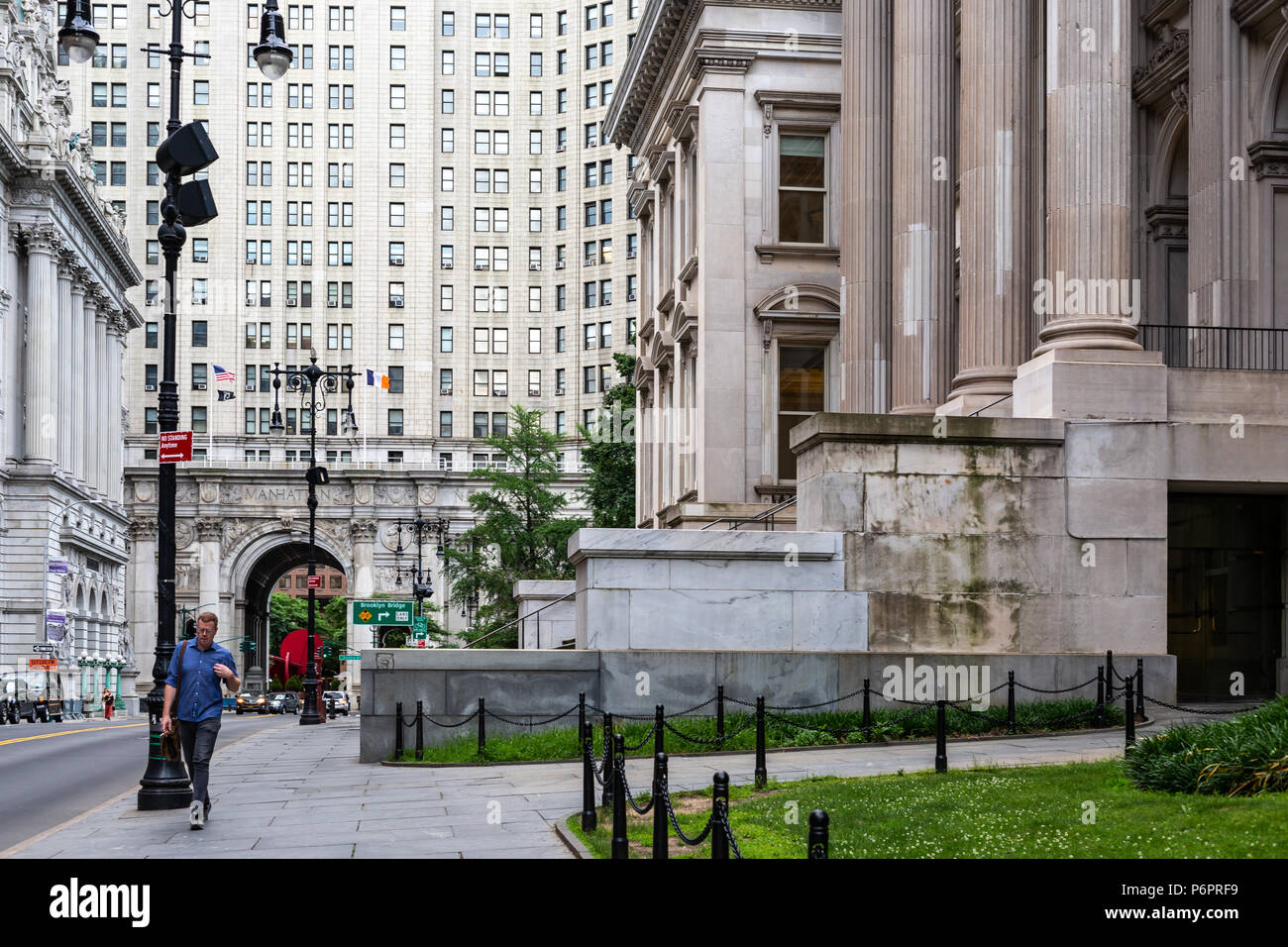 New York City / USA - JUN 20 2018: Manhattan Borough President's Office ...