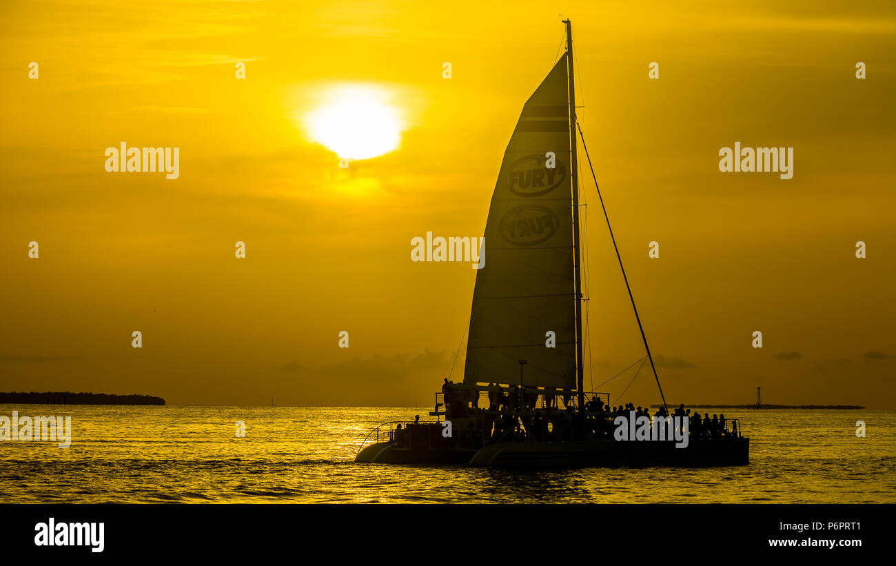 Key West Florida sunset Stock Photo - Alamy