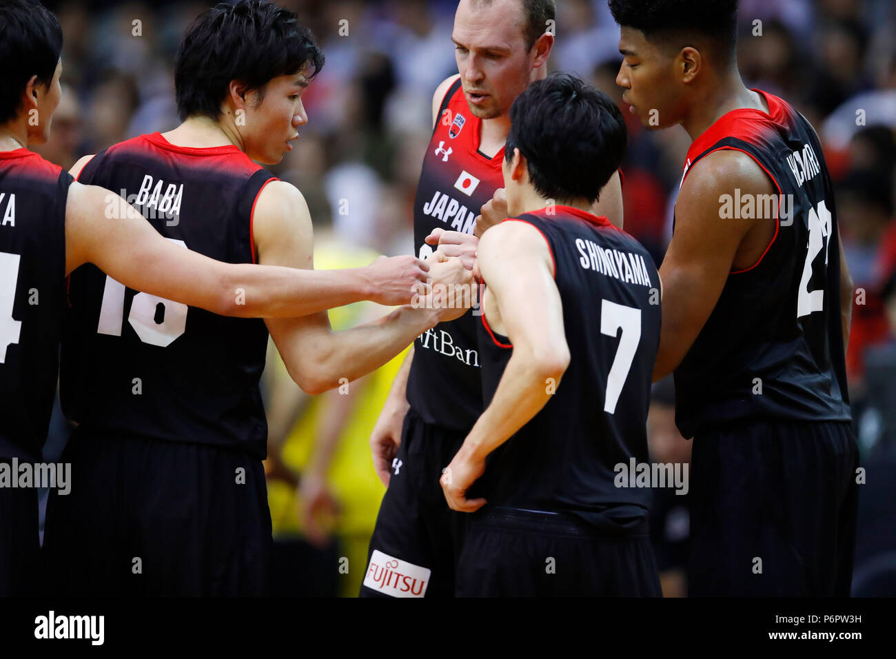 Chiba, Japan. 29th June, 2018. Japan team group (JPN) Basketball : FIBA ...