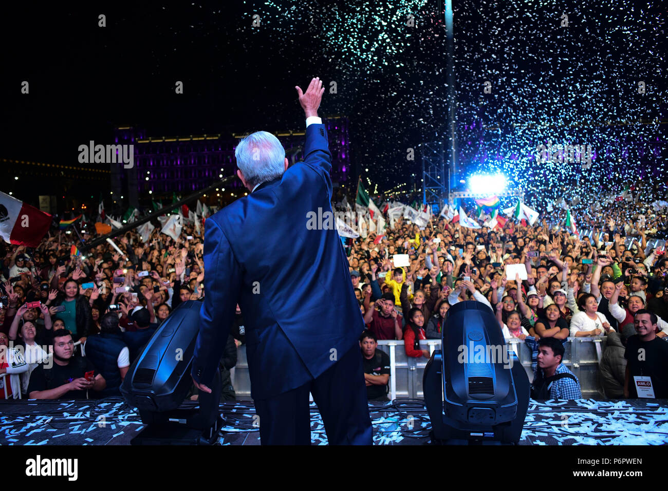 Mexico, Mexico City, Mexico. 2nd July, 2018. ANDRES MANUEL LOPEZ ...